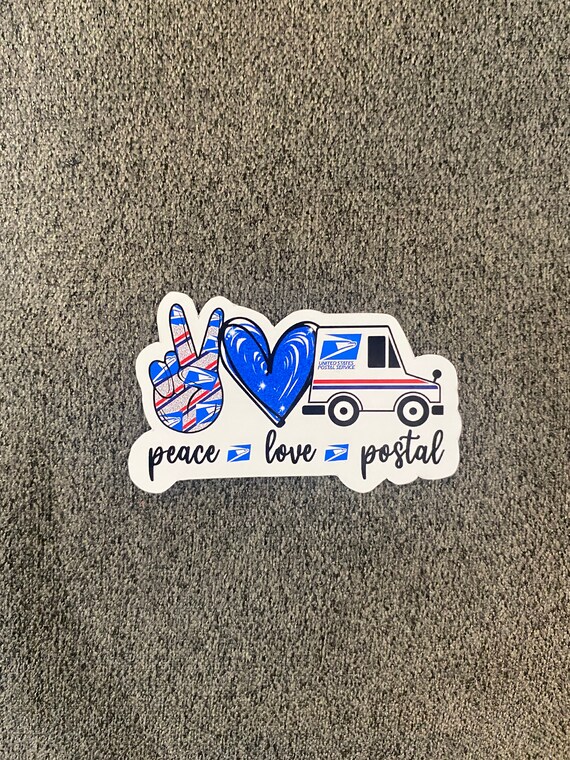 Peace Love Postal Vinyl Decals Embellishments Clip Art & Image Files ...