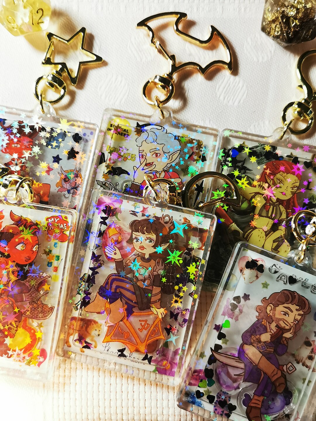 Baldur's Gate Keychains Shakers Holographic - Etsy