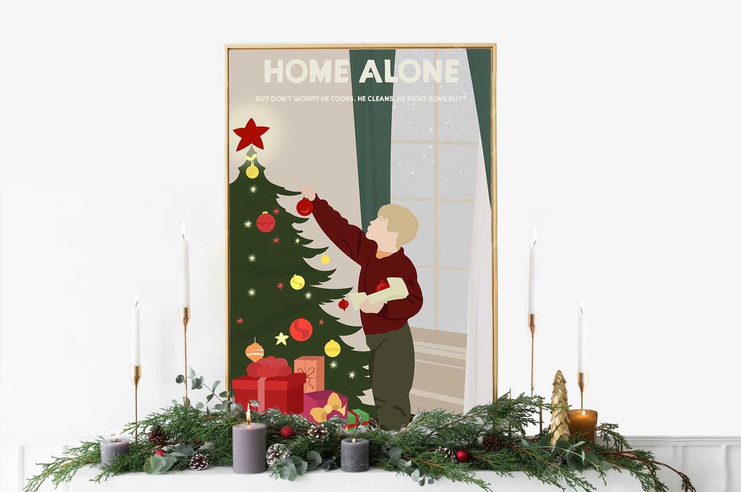 Home Alone Christmas Movie Poster L High-quality Digital Wall Art L ...