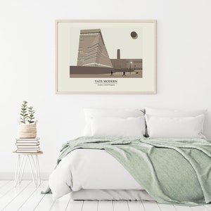 Tate Modern L London Architecture L Illustration L Wall Art L Instant ...