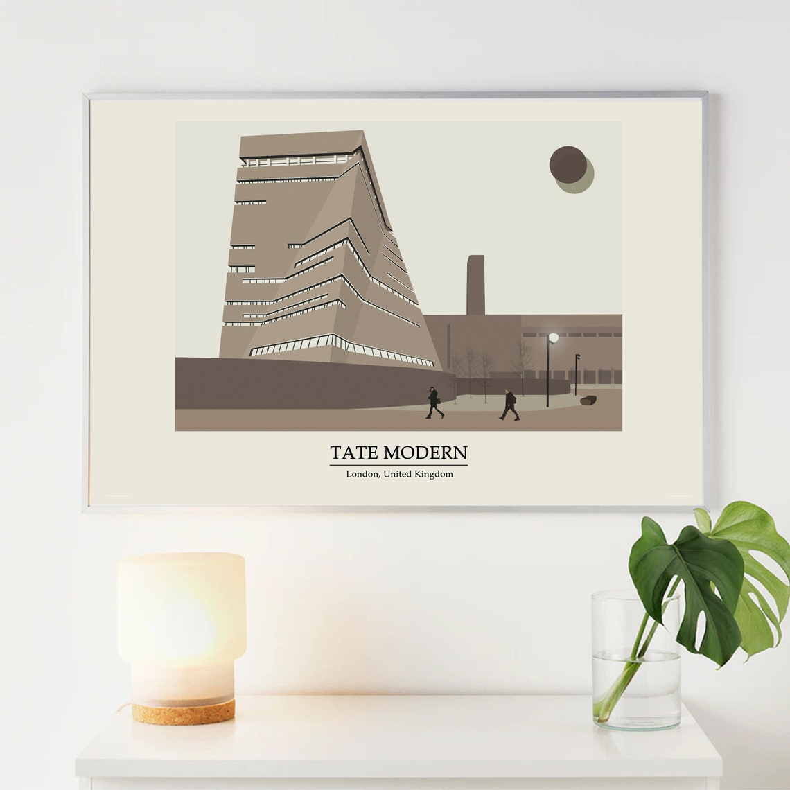 Tate Modern L London Architecture L Illustration L Wall Art L - Etsy