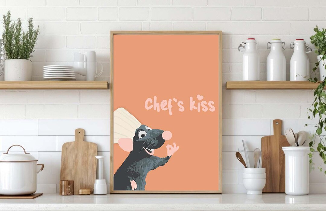 Ratatouille Print | Kitchen Poster | Cafe Wall Decoration | Gift Idea ...