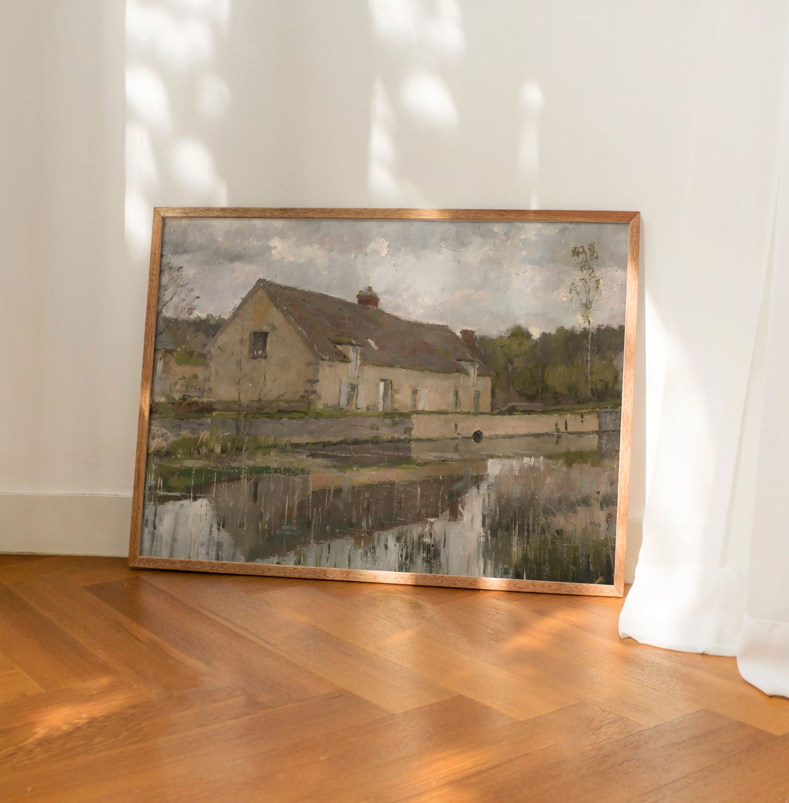 Cottagecore Painting Victorian Barn Oil Painting Print - Etsy