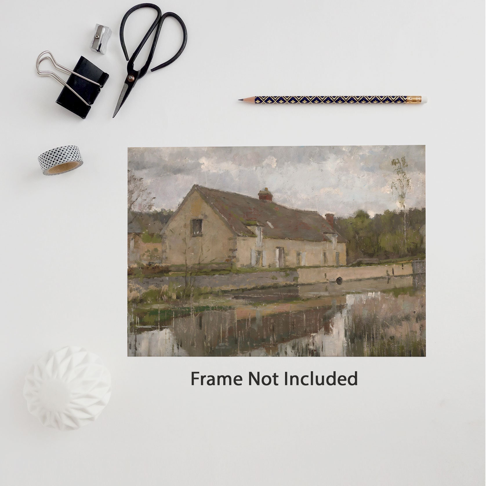 Cottagecore Painting Victorian Barn Oil Painting Print - Etsy