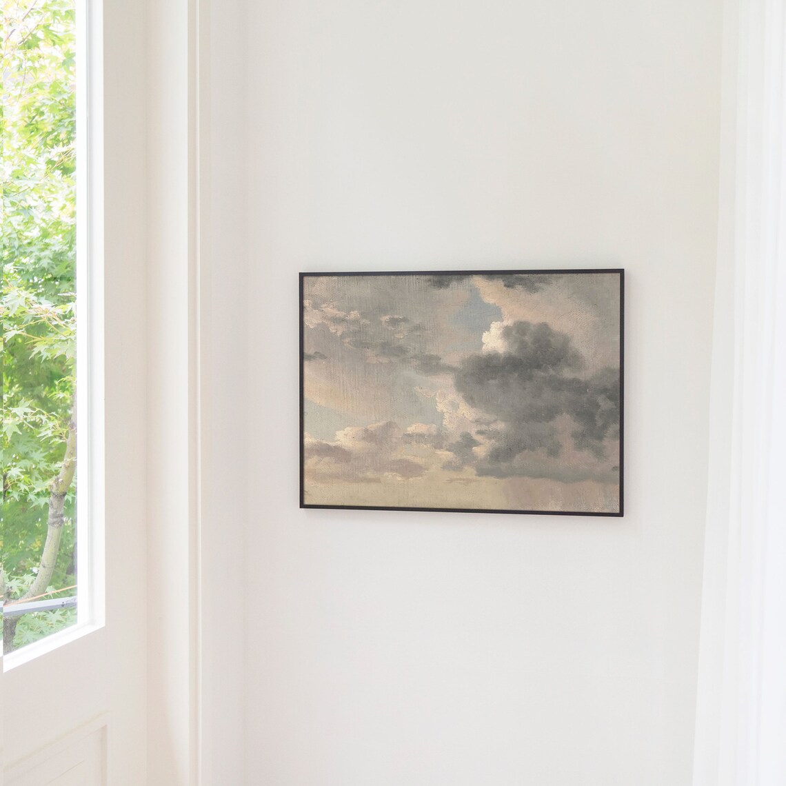 Vintage Cloudscape Painting Skyscape Wall Art Victorian - Etsy