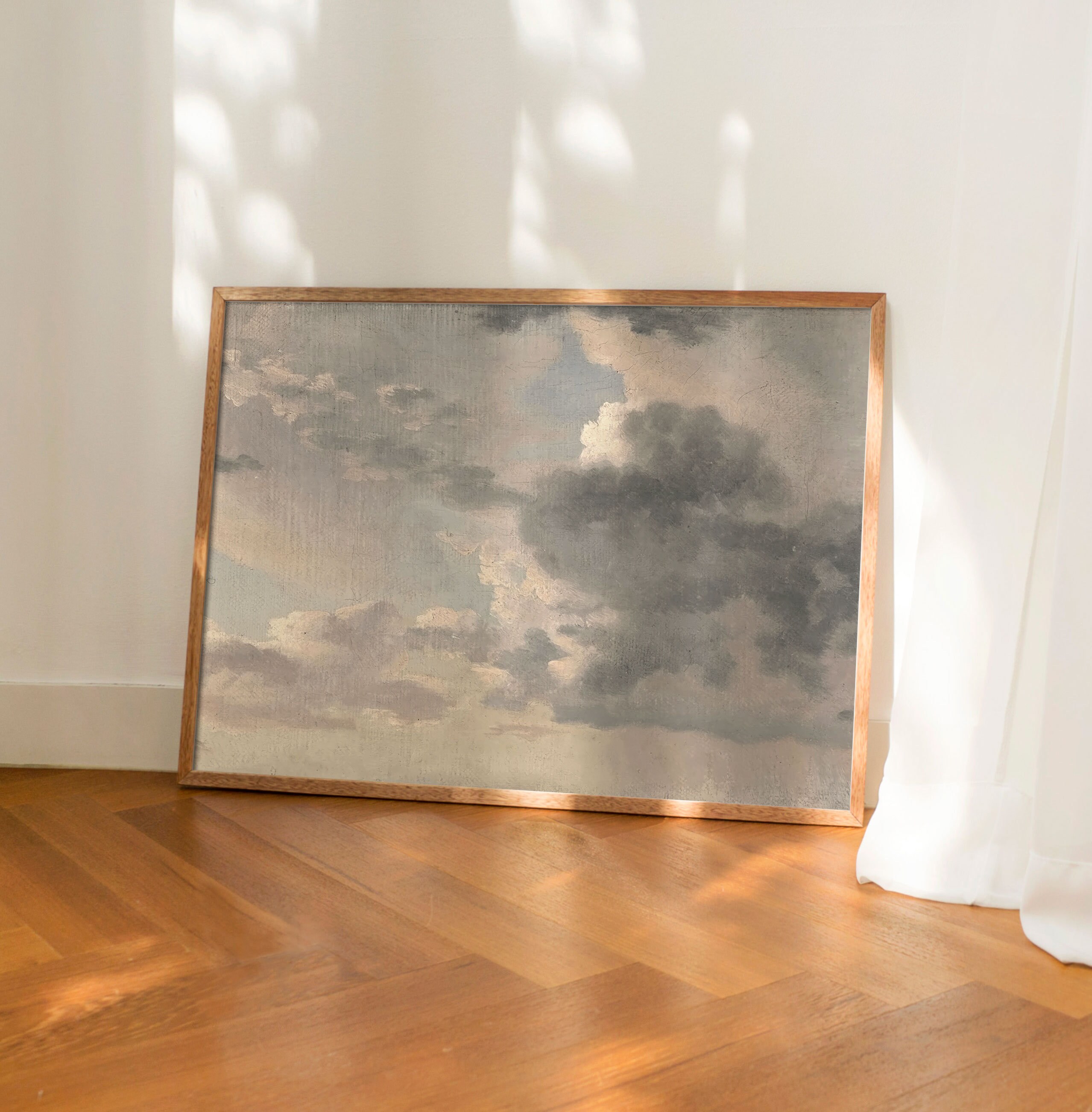 Vintage Cloudscape Painting Skyscape Wall Art Victorian - Etsy