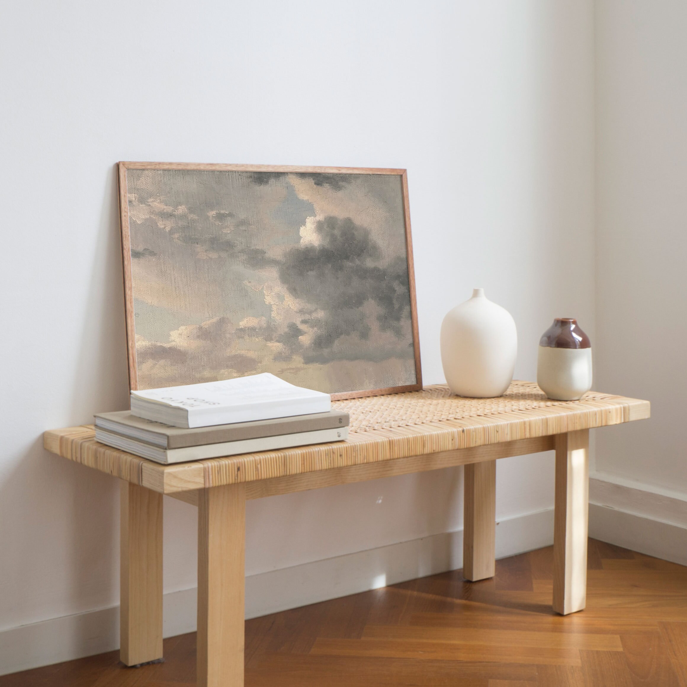 Vintage Cloudscape Painting Skyscape Wall Art Victorian - Etsy