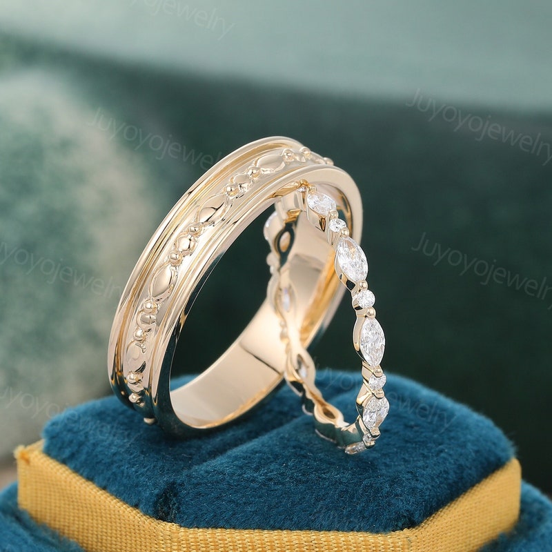 Matching Wedding Bands - Etsy