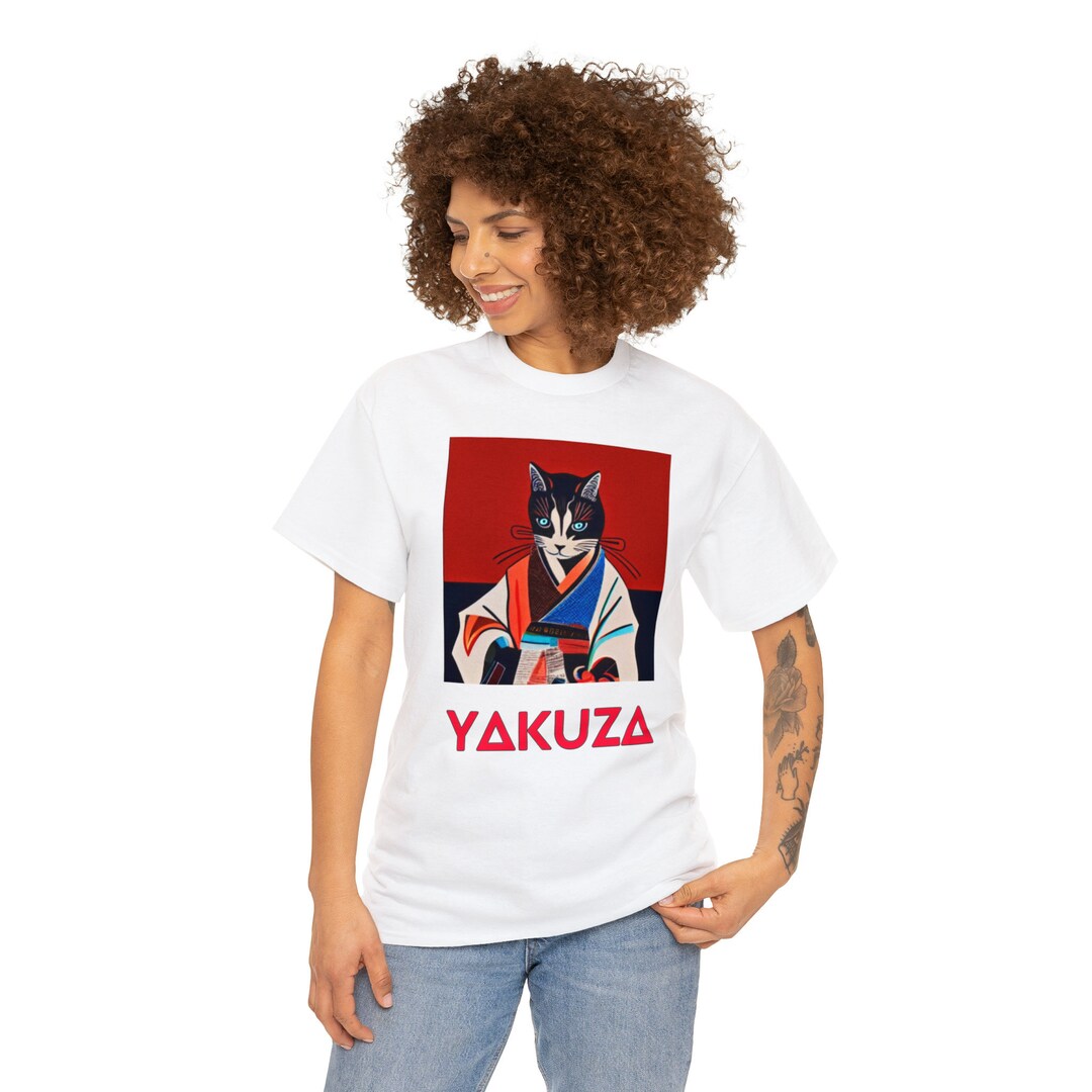 Cat Yakuza Tshirt Cat Lover Cat Mom Cats Anime Japanese Mafia Kimono ...