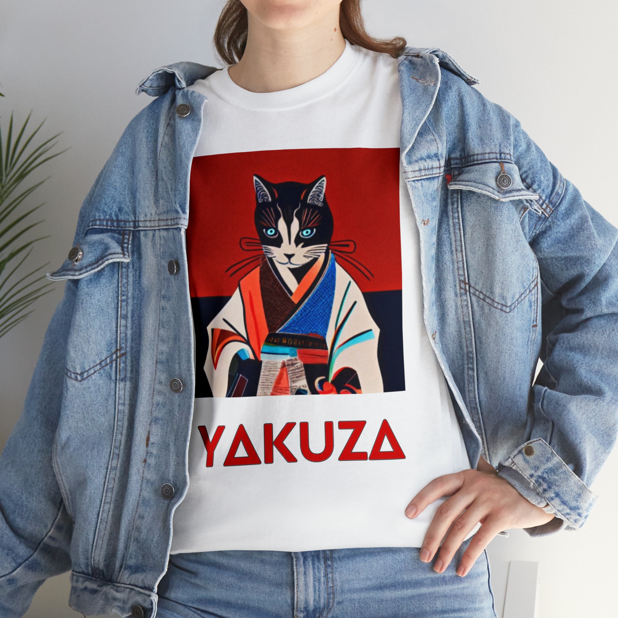 Cat Yakuza Tshirt Cat Lover Cat Mom Cats Anime Japanese Mafia Kimono ...