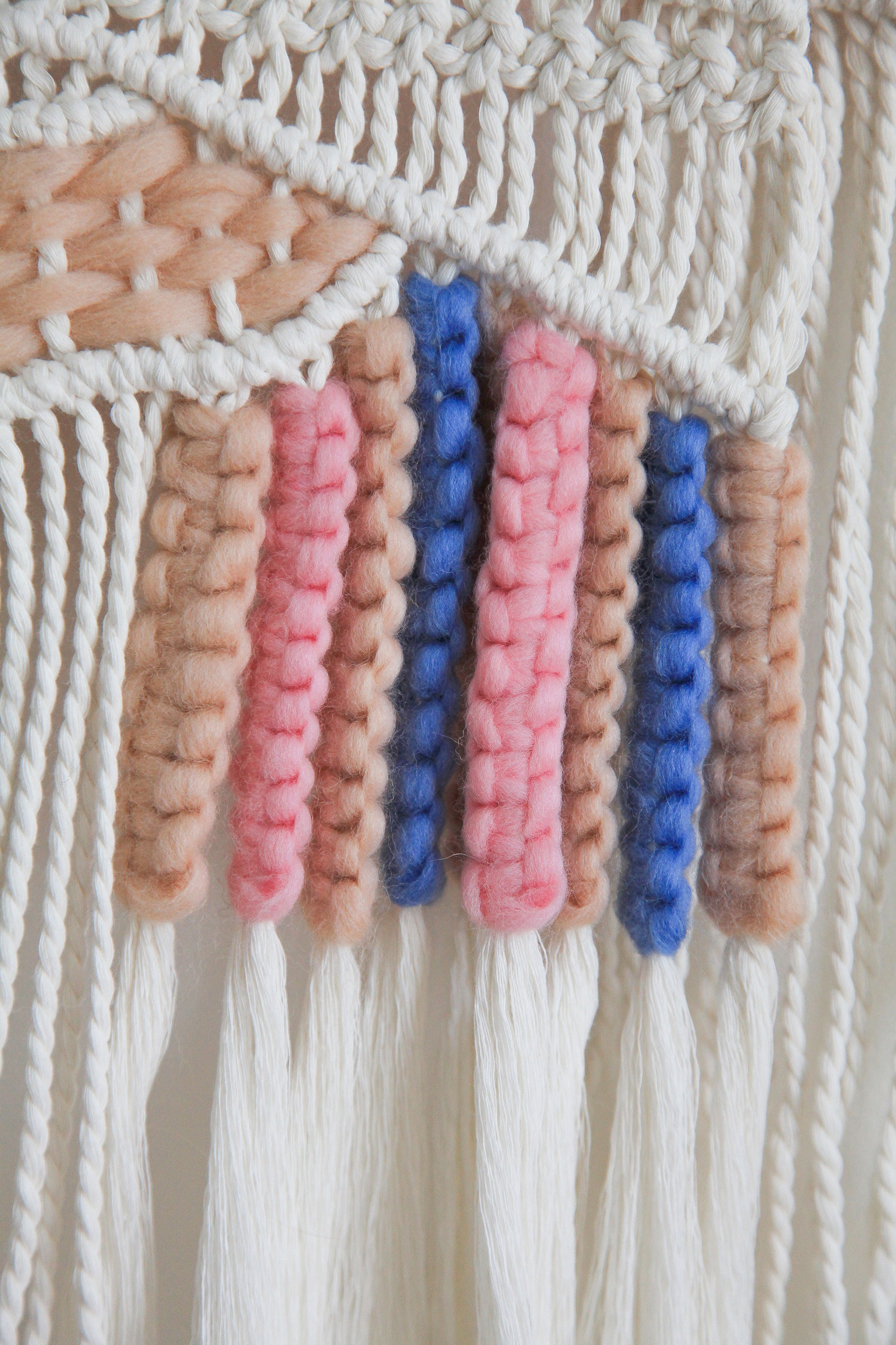 Contemporary Macrame Wall Art, Macraweave Tapestry, Macrame Backdrop ...