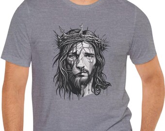 Half Lion Half Jesus Crown of Thorns Jesus Savior, Lion Yeshua ...
