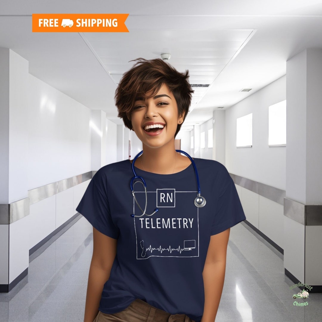 Telemetry Nurse Shirt, Ekg Ecg Shirt, Telemetry Tech, Cardiology Shirt ...