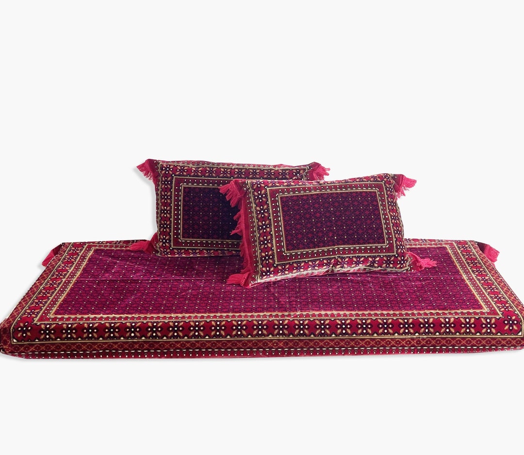 Afghan Toshak 1 Floor Sofa 2 Pillows Covers Gift for Mum, Arabic ...