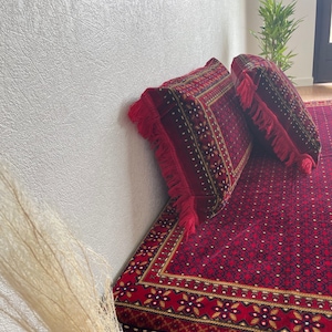 Afghan Toshak 1 Floor Sofa 2 Pillows Covers Gift for Mum, Arabic ...
