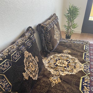 1 Floor Sofa Cover 2 Cushions Set Beautiful Afghan Toshak - Etsy