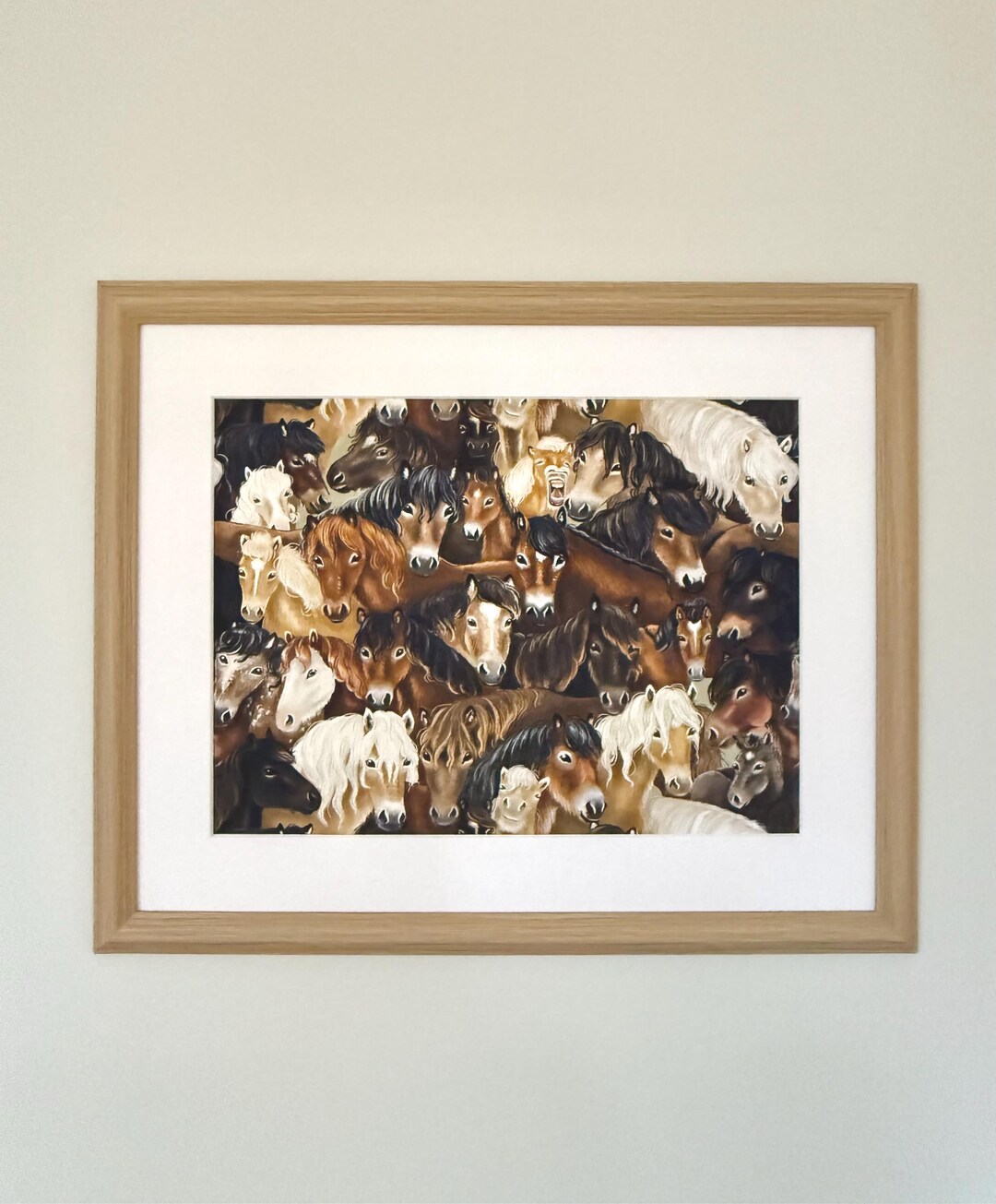 Lojsta – Fine Art Print 30×40 Cm | Gotland Ponies | Scandinavian Nature ...