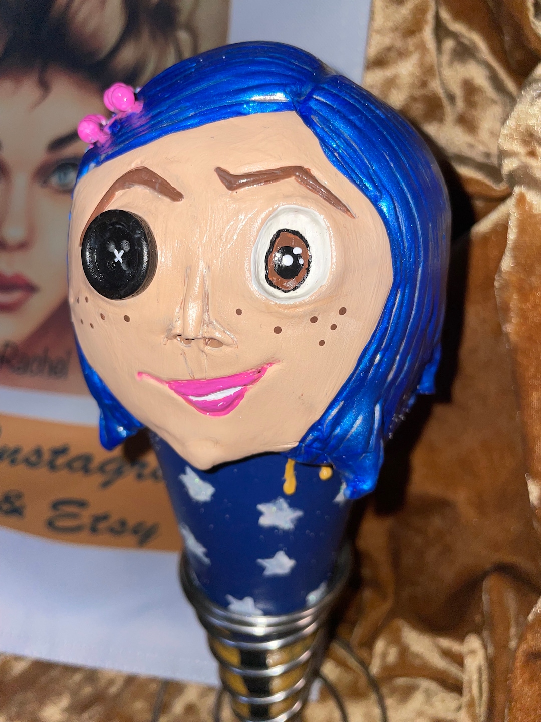 Coraline Jones Inspired Clay Sculpture - Etsy