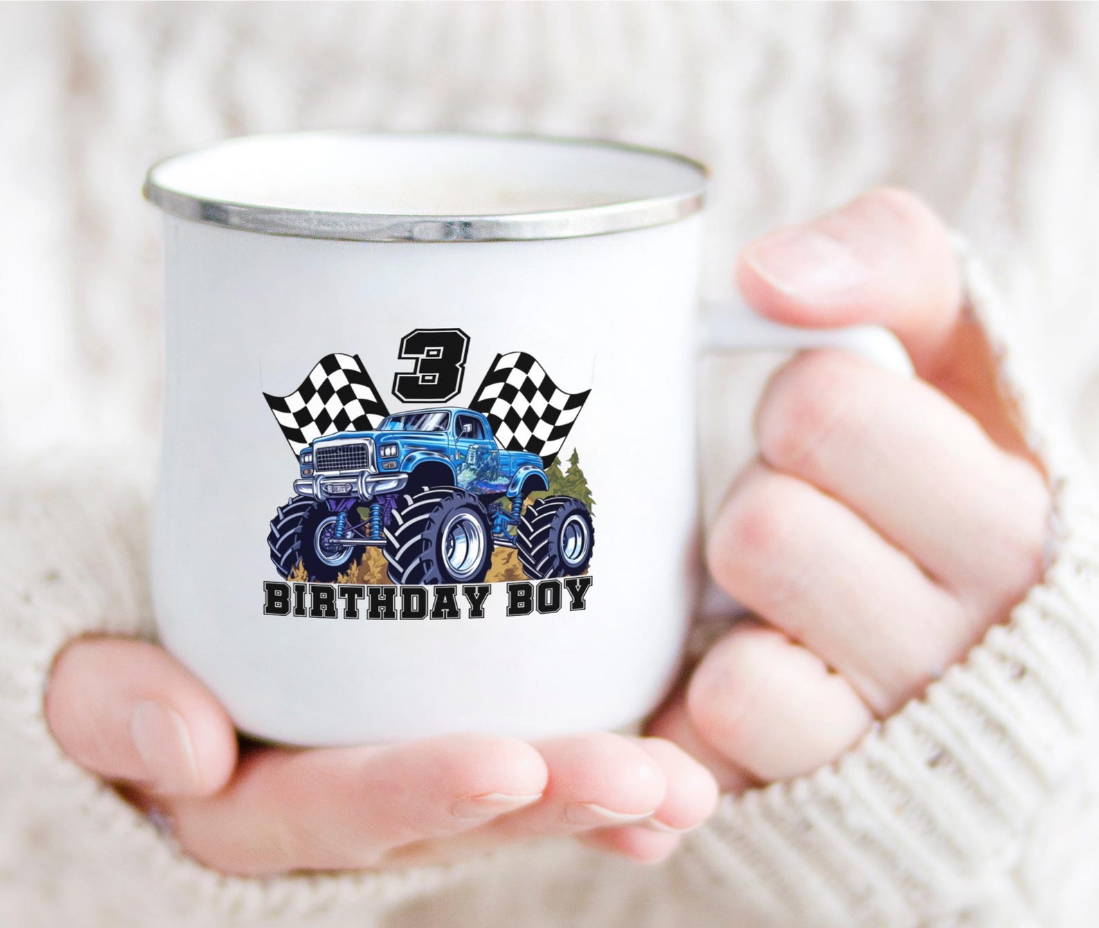Editable Name and Age Monster Truck Birthday | Personalized Monster ...