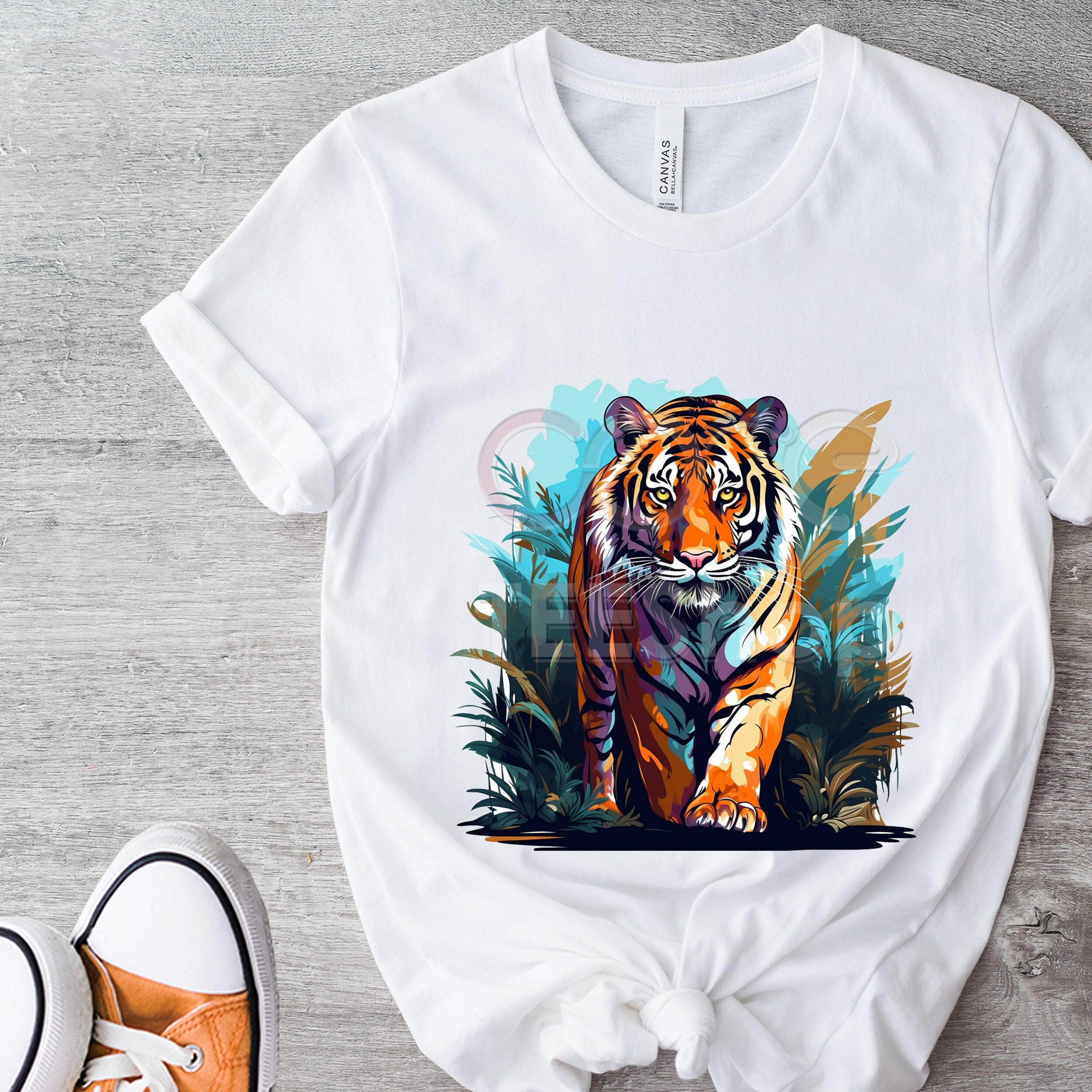 Tiger Sublimation Tiger Shirt Png Tiger in the Forest Png - Etsy