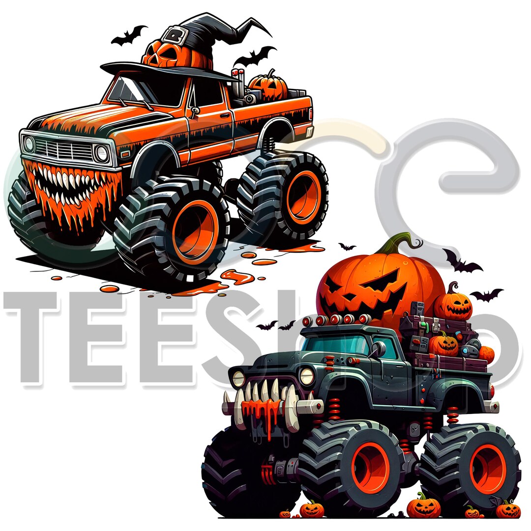 Monster Truck Png Bundle Halloween Monster Truck Png Monster Truck Png ...
