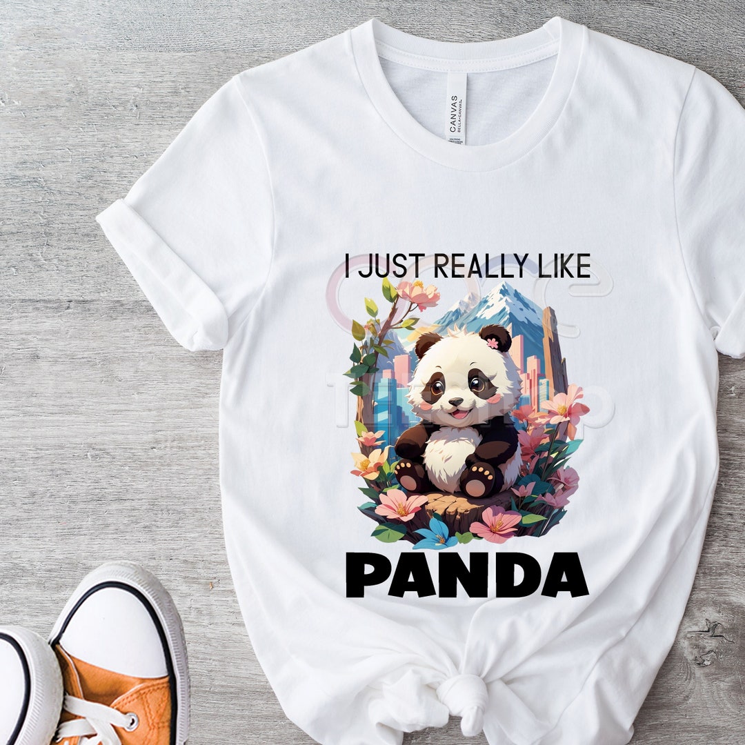 Panda Sublimation, Panda Bear Png, I Just Really Like Panda Png, Panda ...