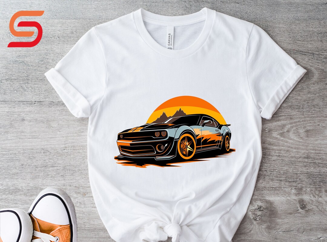 Sports Car Png Racing Car Sublimation Sunset Shirt Design Png - Etsy