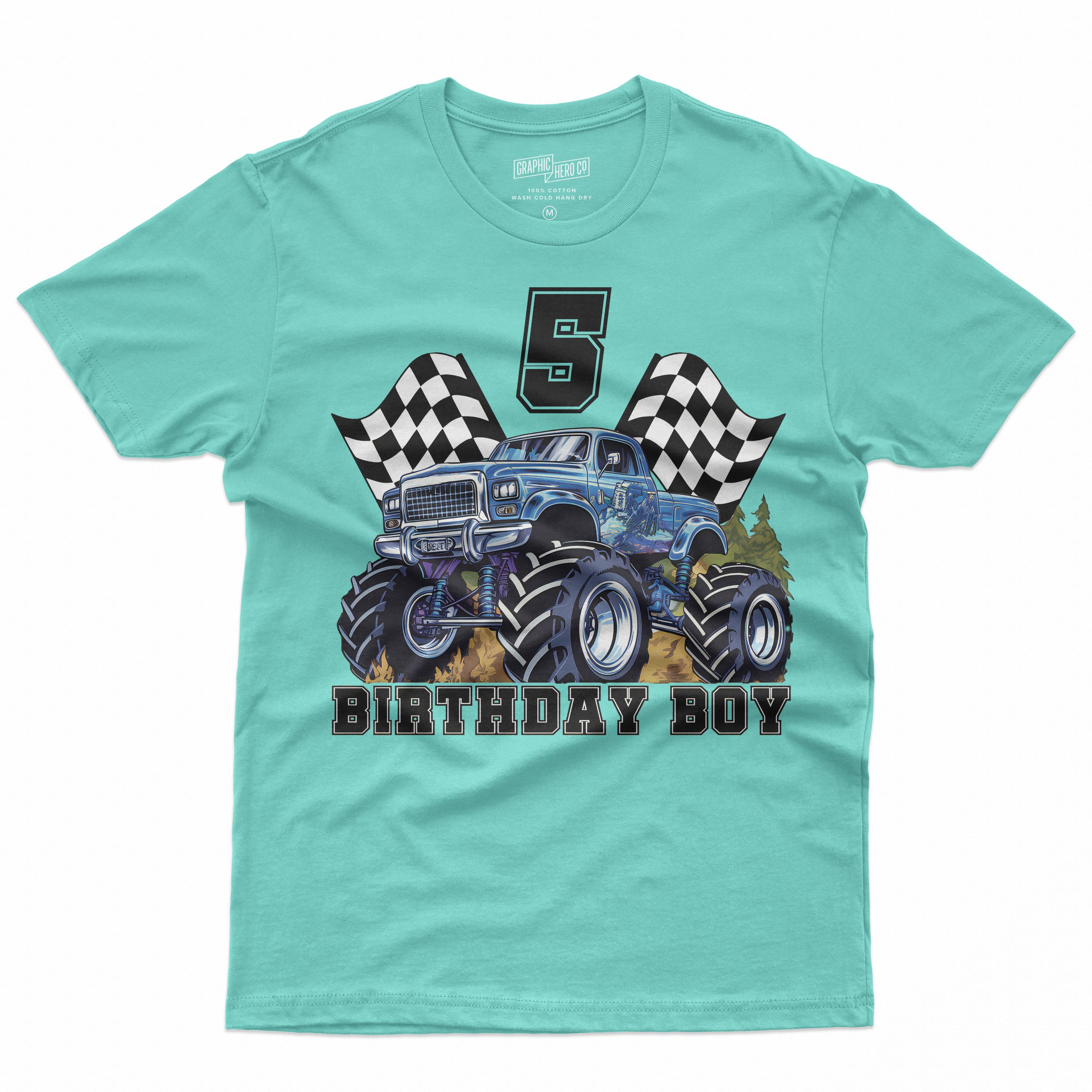 Editable Name and Age Monster Truck Birthday | Personalized Monster ...