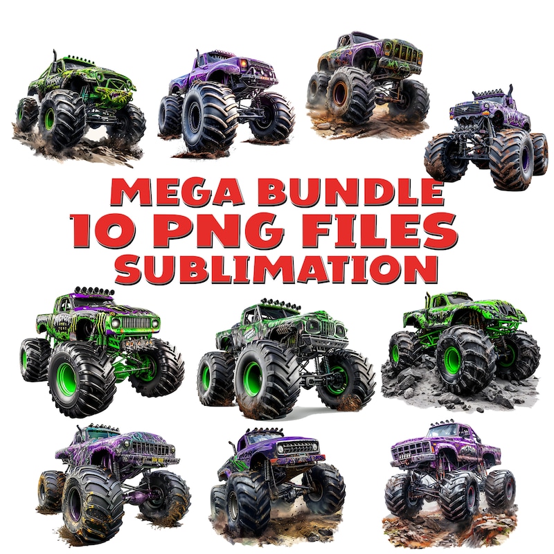 Monster Jam Png - Etsy