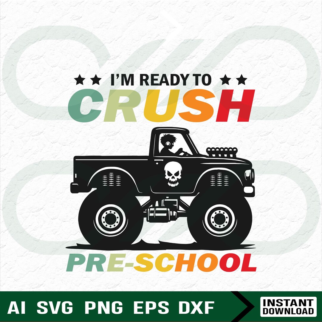 Monster Truck Svg, Monster Truck Svg Cut File Cricut, I'm Ready to ...