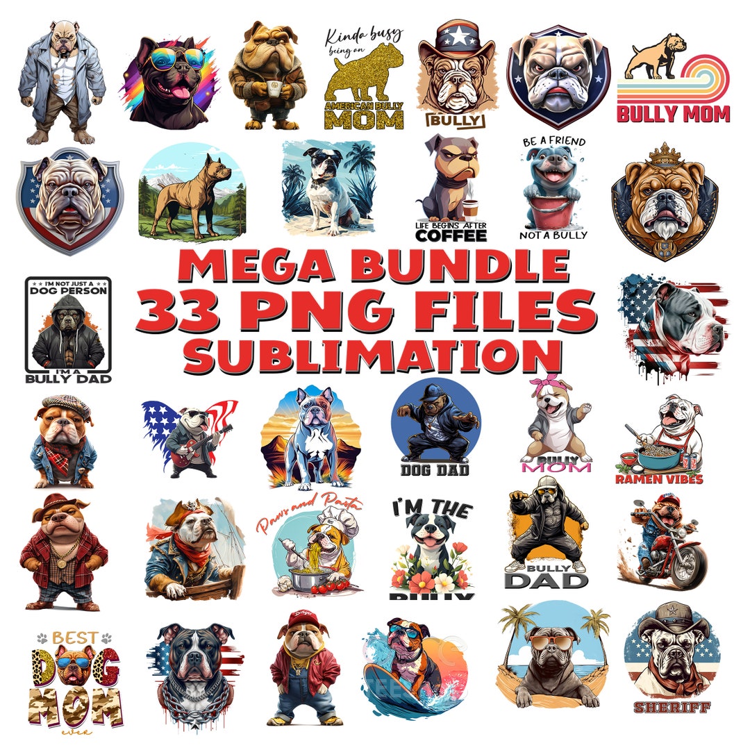 American Bully Bundle Png Designs, American Bully High Quality Png ...