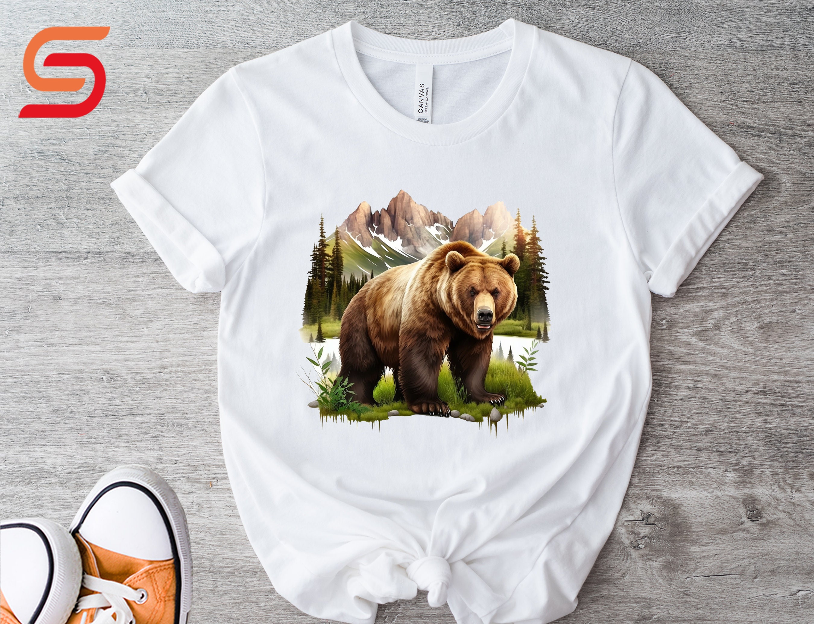 Polar Bear Sublimation Bear Bundle Png Awesome Papa Bear Lover mountain ...