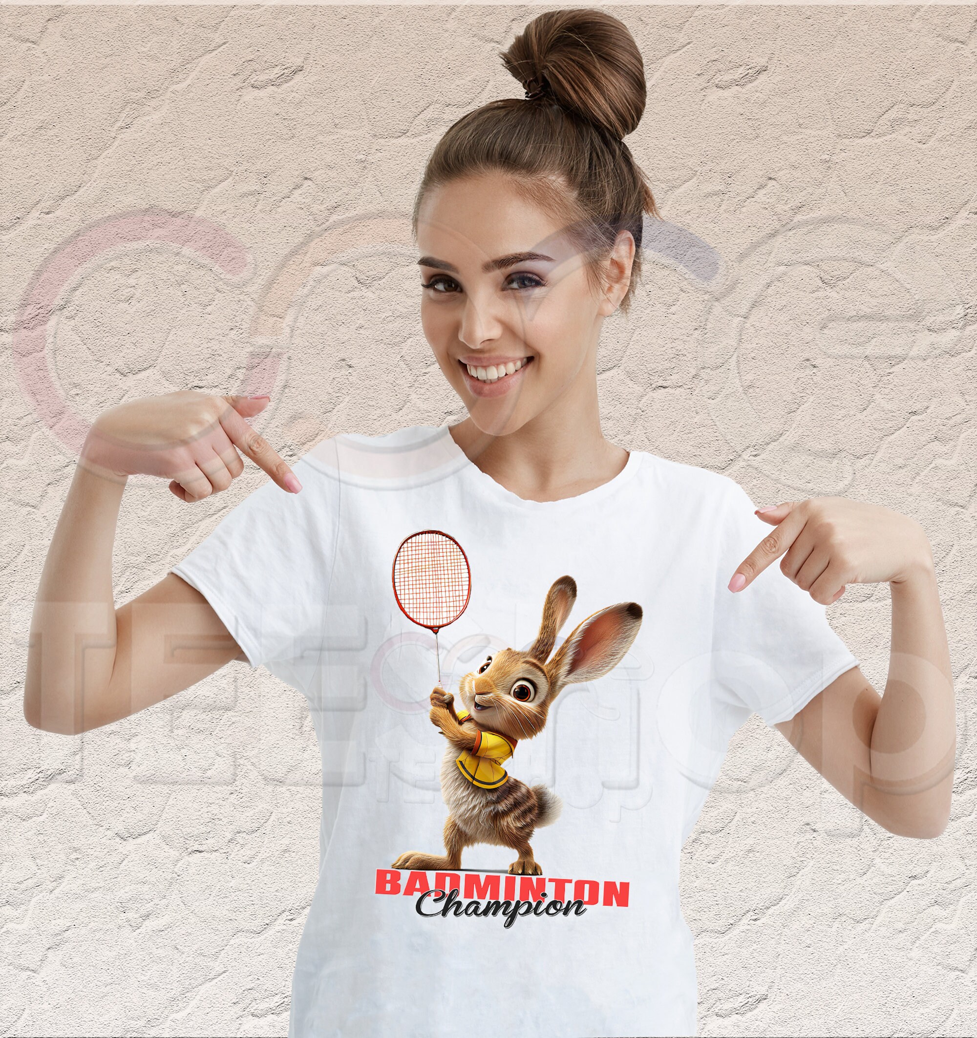 Rabbit Png, Rabbit Sublimation, Racket Scientist Png, Badminton Shirt ...