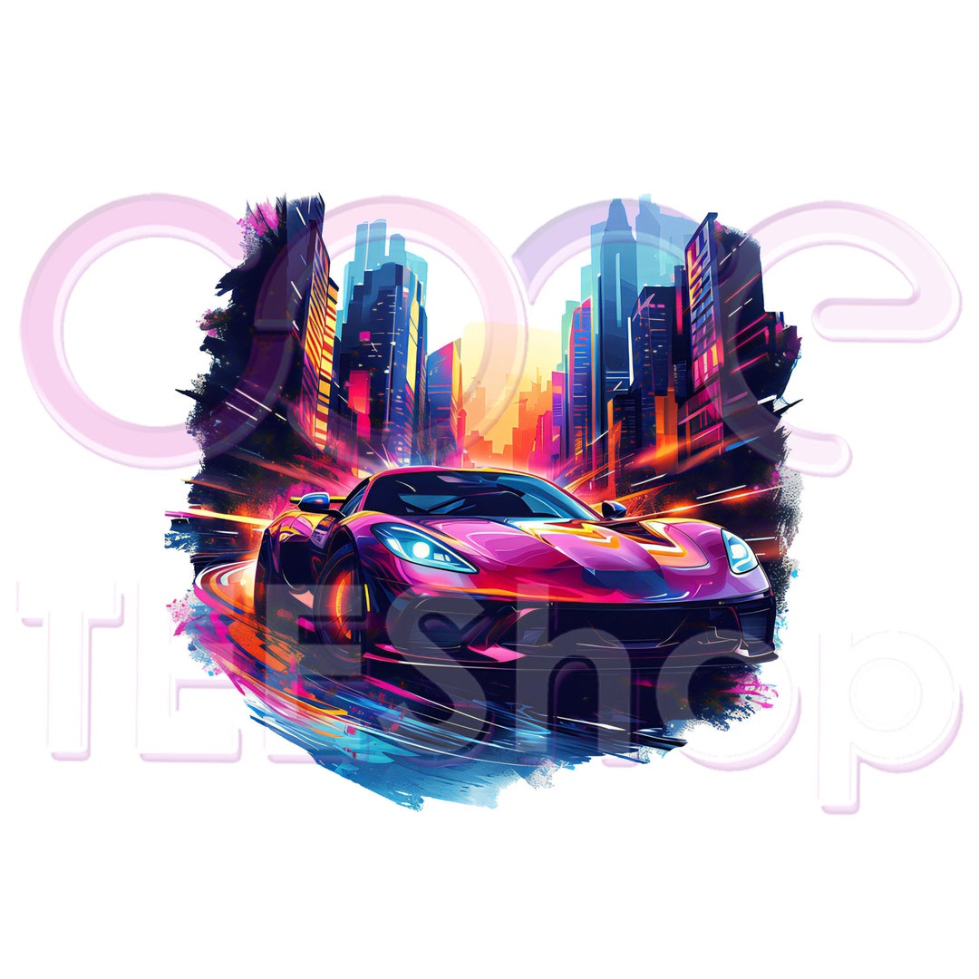 Sports Car Png, Sports Car Sublimation, Racing Car Shirt Design Png ...