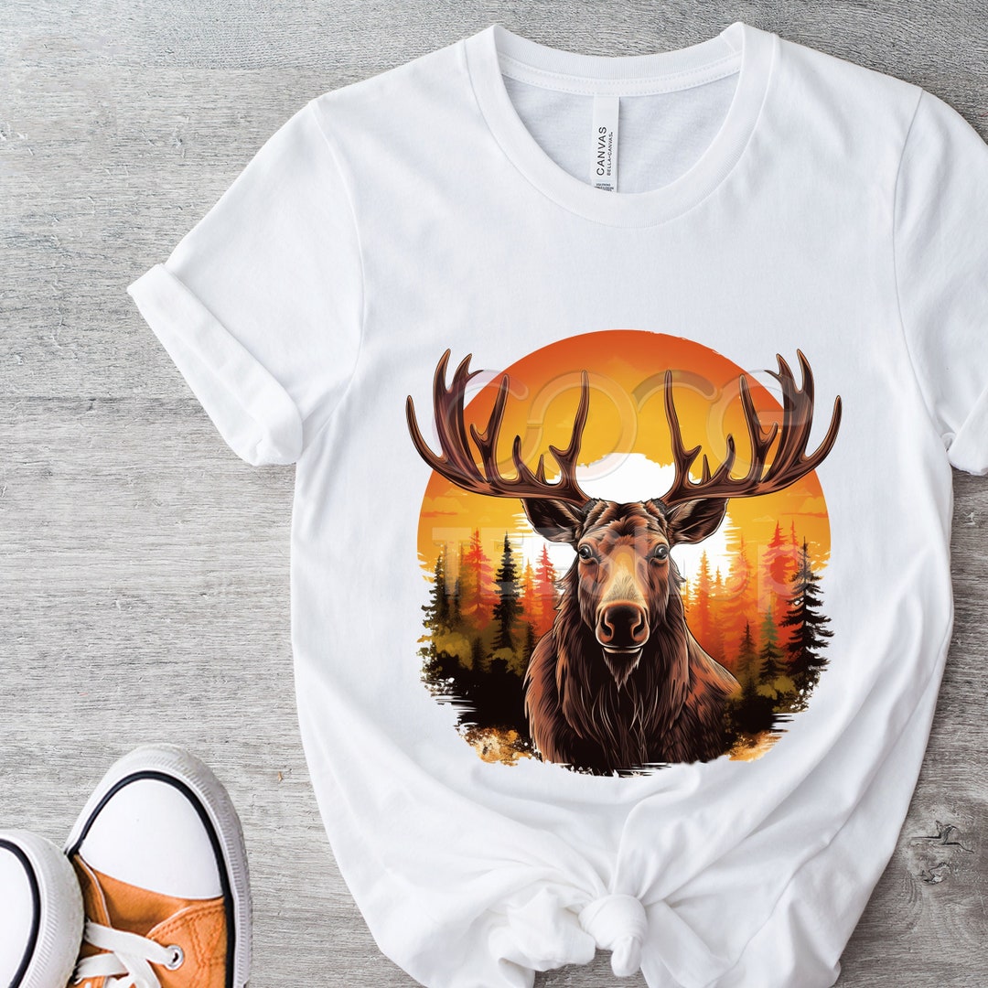 Moose Sublimation, Moose Png, Moose Retro Design - Etsy