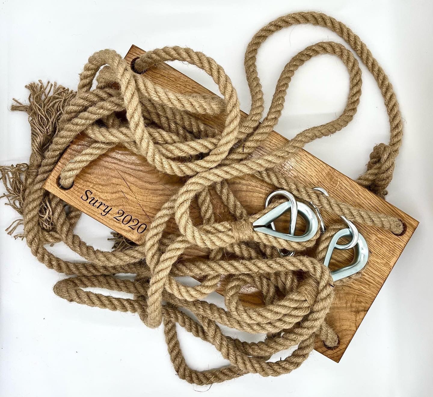 Double Boho Wooden Swing - Etsy