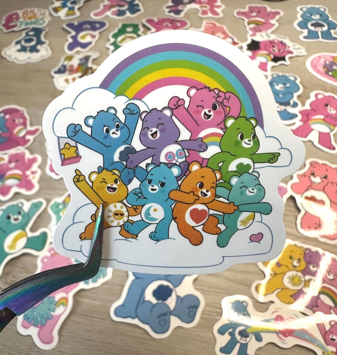 Care Bears Gloss Sticker Decals - 50 Pc Assorted Pack - Etsy