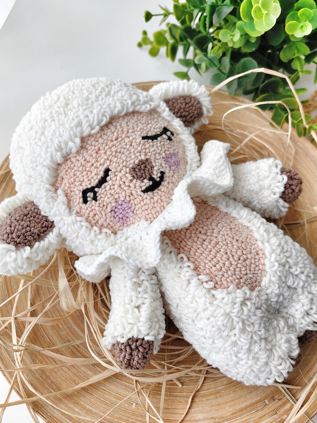 Doll, Punch, Sheep Plush, Cute Plush, Handmade Doll, Lamb, Huggable ...