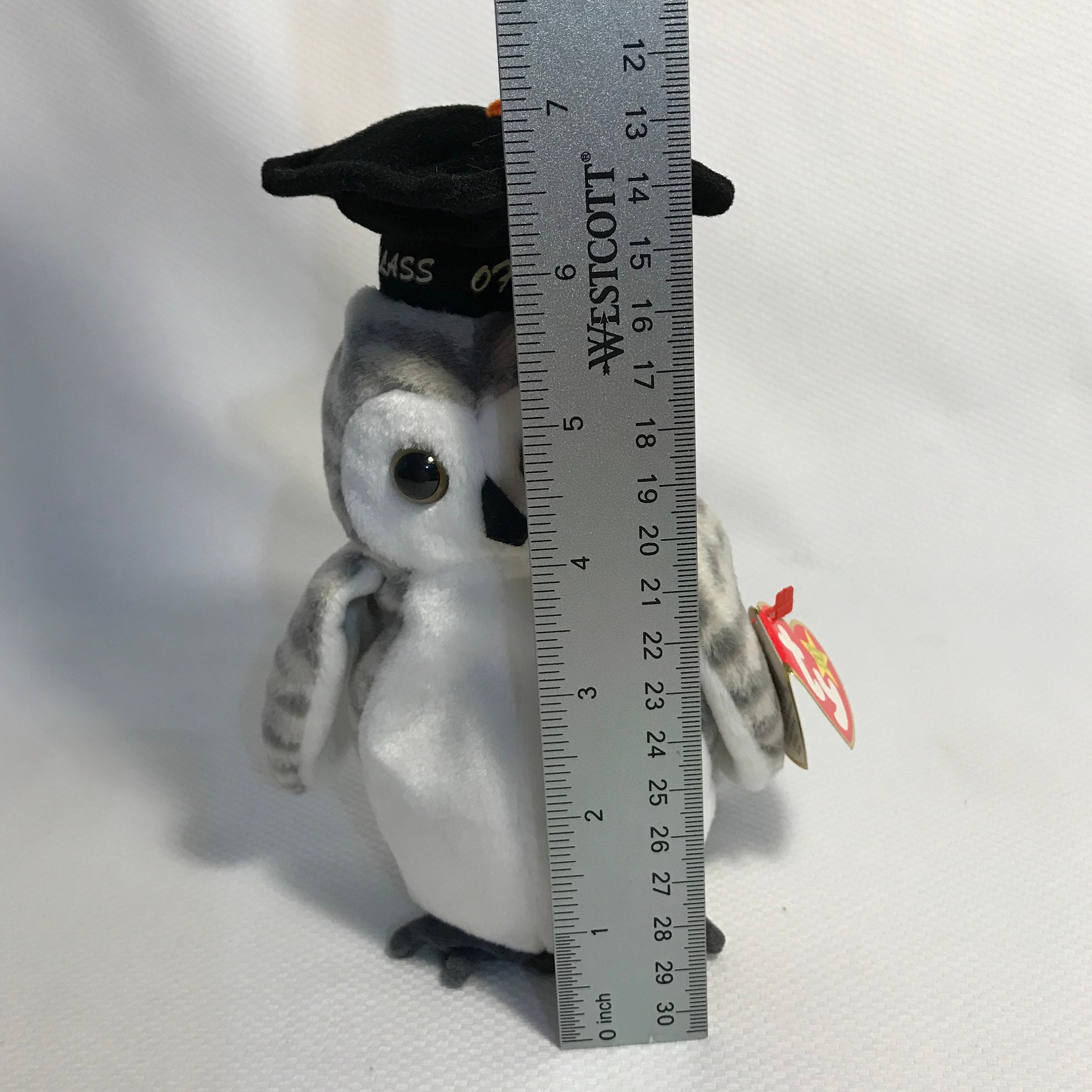 Ty Vintage Wiser Graduation Beanie Baby, Owl Beanie Baby, Collectable ...