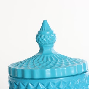 X3 Coloured Grandi Glass Storage Jar With Lid Crystal Container ...