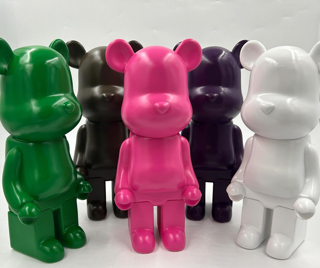 Colourful Bearbrick Hand Painted Custom Resin Bear Statue Sculpture ...
