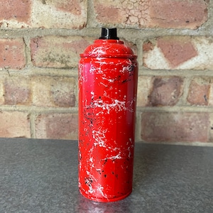 Red Marble / Colourful Dented Spray Cans Hand-painted Artistic Ornament ...
