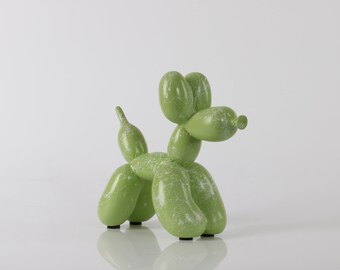 Grey Marble Balloon Dog Statue Sculpture Pop Art Home Decor Ornament ...