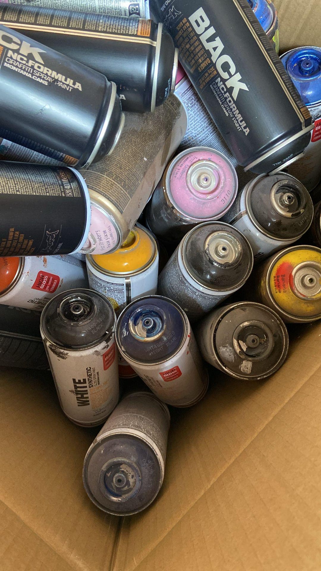 X4 Empty Cans Ready to Paint (no Caps) Spray Paint Cans Craft Materials ...