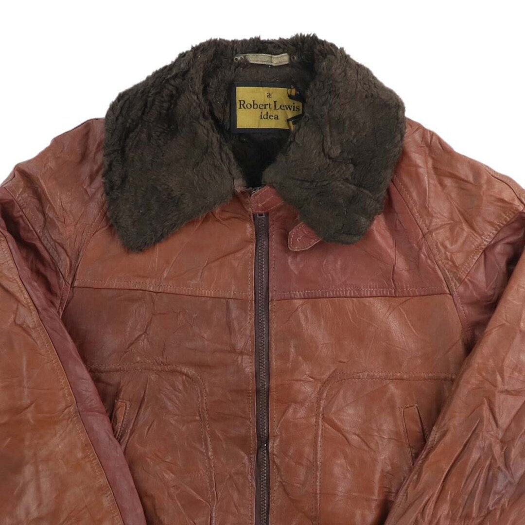 Robert Lewis Leather Jacket Robert Lewis Vintage Leather Brown - Etsy
