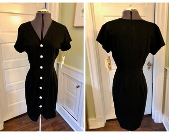 Decorative Button Dress - Etsy