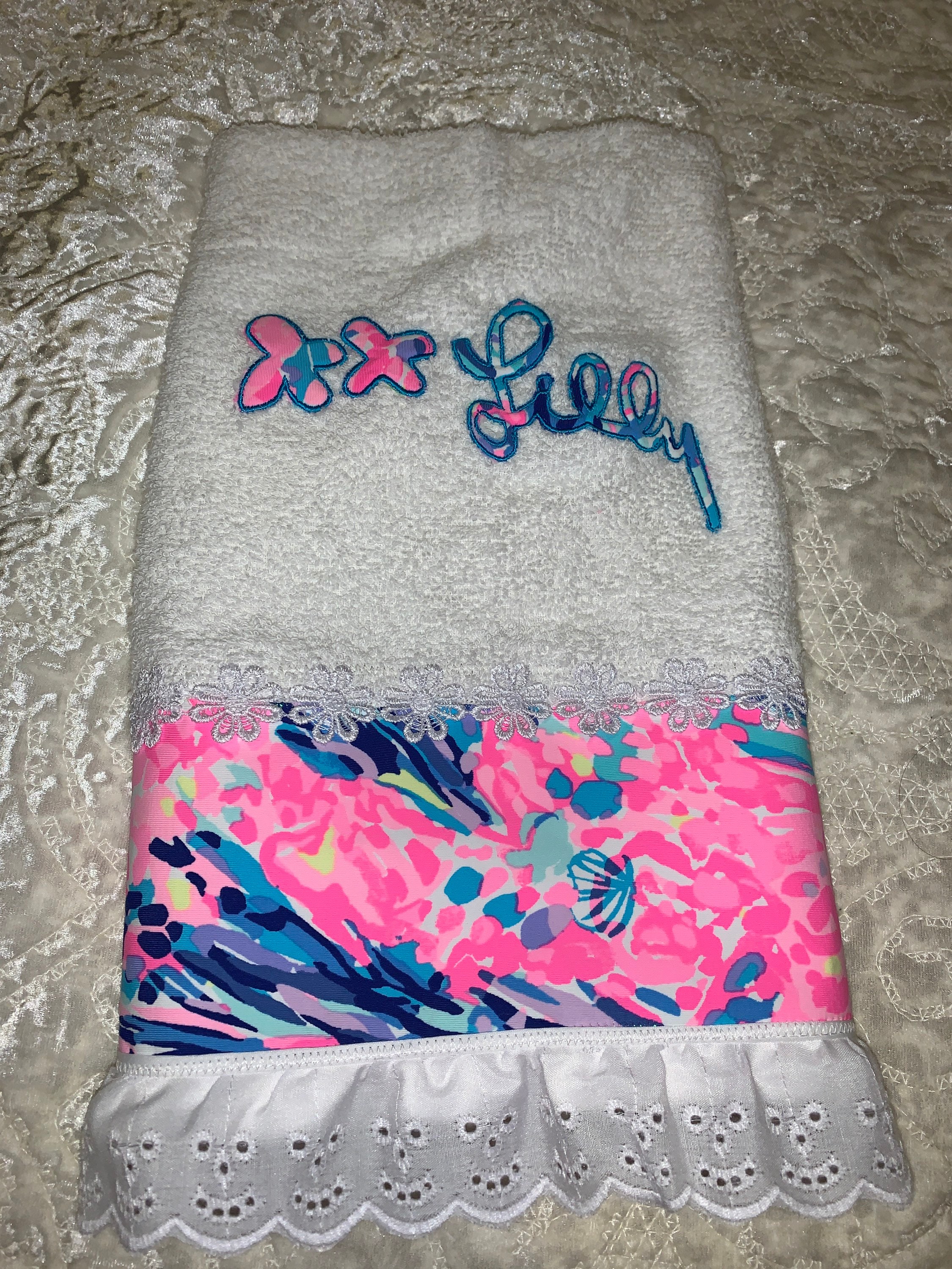 Preppy 1 Set Hand Towels Custom | Etsy