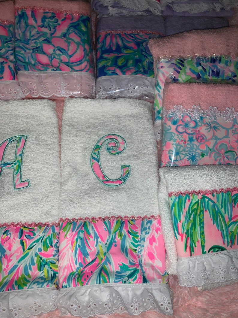 Preppy 1 Set Hand Towels Custom - Etsy