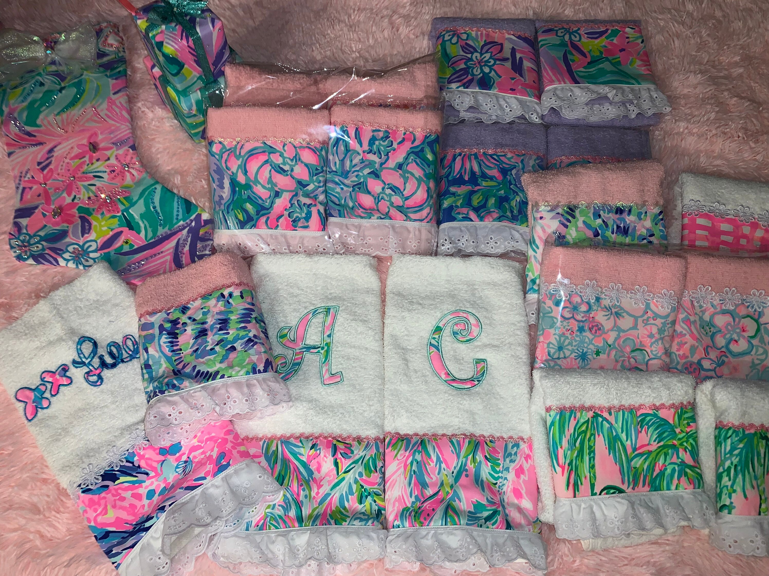 Preppy 1 Set Hand Towels Custom - Etsy