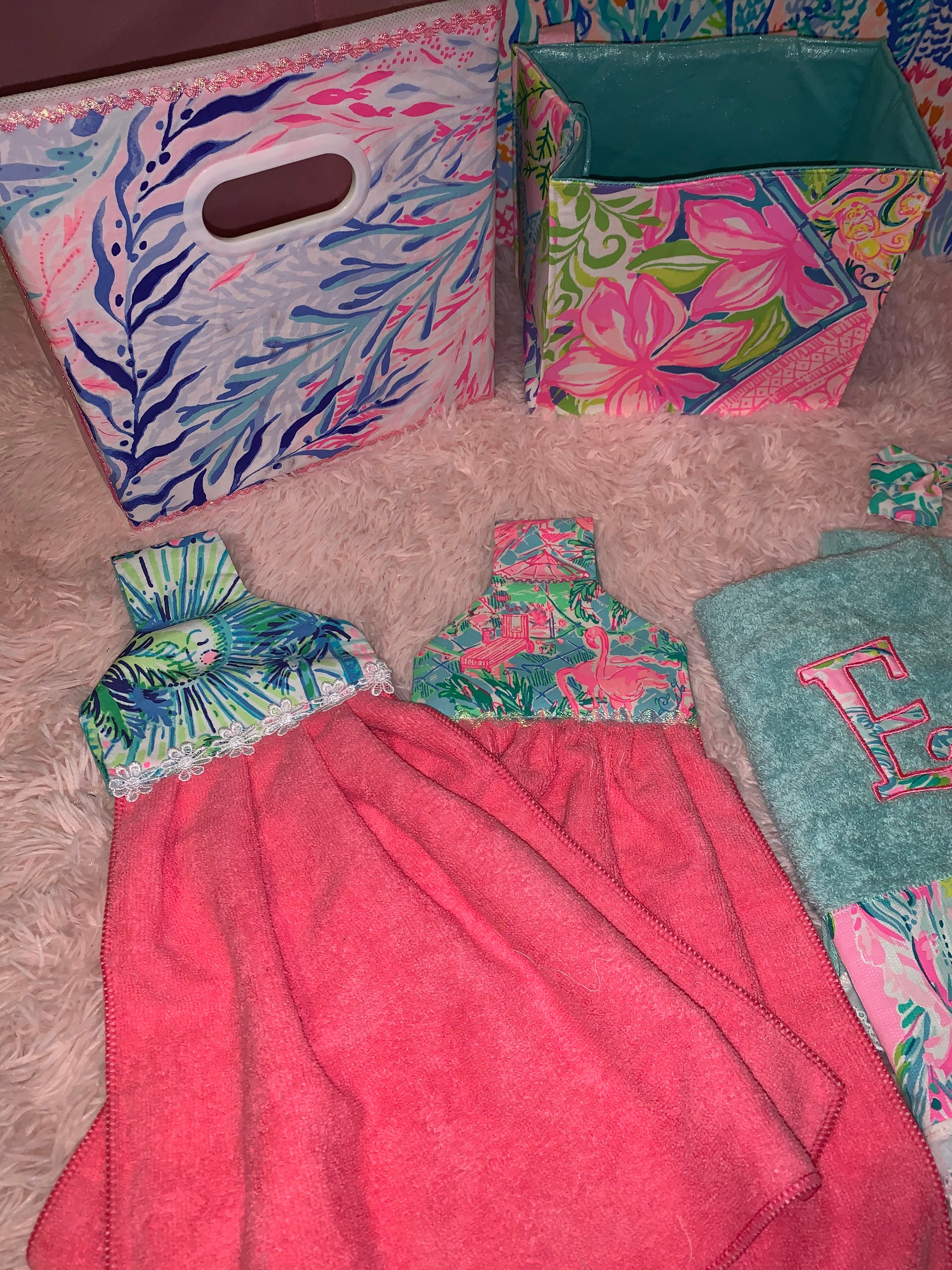 Preppy Style Hanging Towels - Etsy